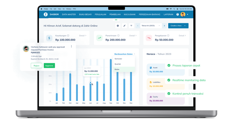 Review Aplikasi Accounting Terbaik: Zahir Accounting